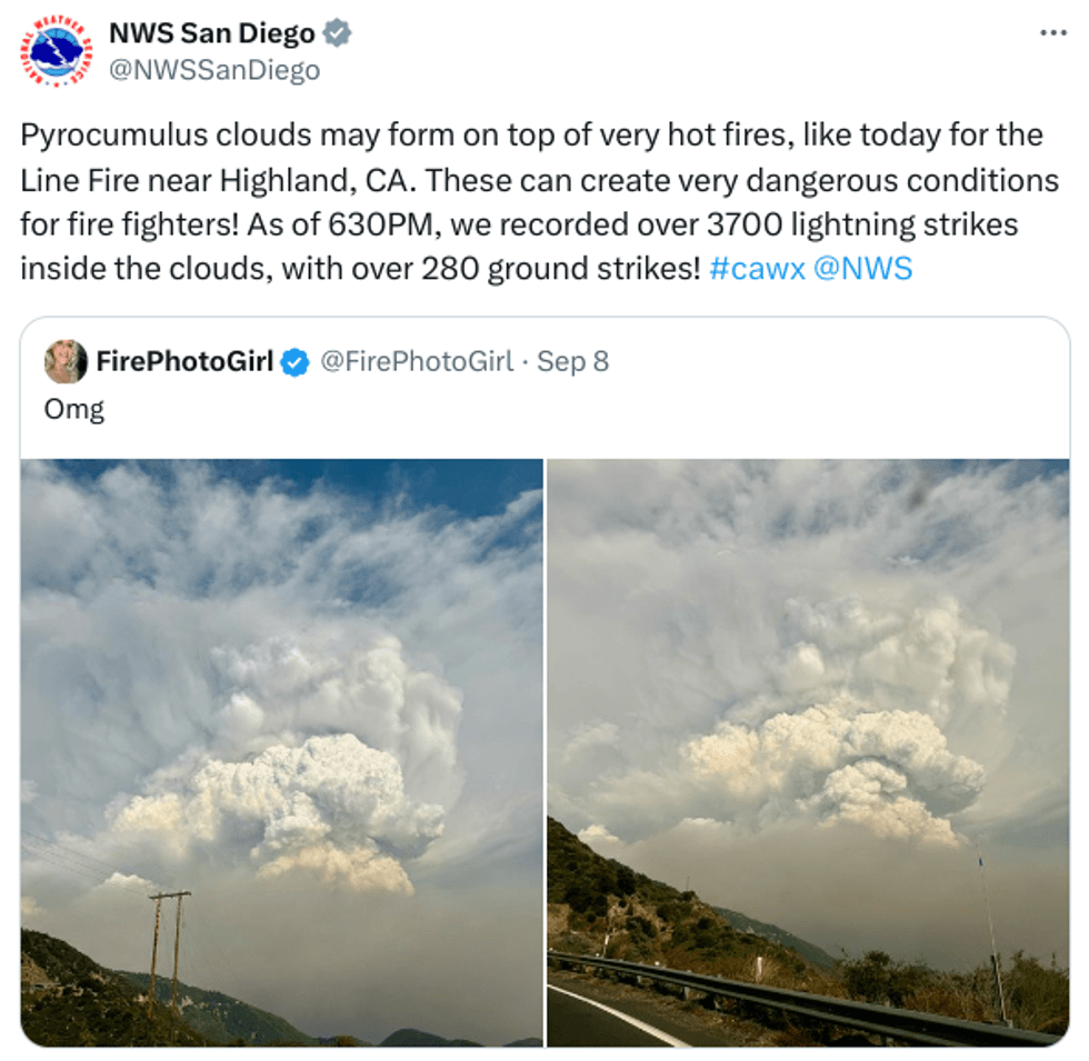 California’s Explosive Line Fire Forces Thousands to Evacuate - Heatmap ...